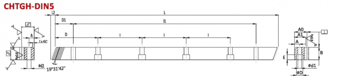 CNC M2.5 Helical Spur Straight Round Steel Gear YYC Rack And Pinion